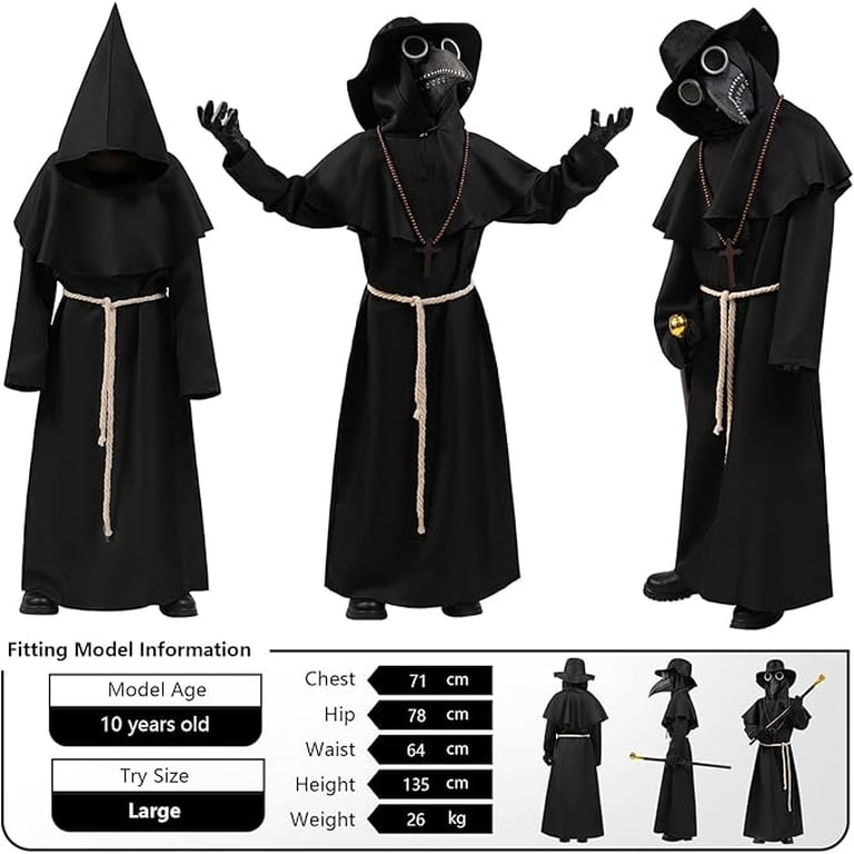 Classic Plague Doctor Costume For Kids