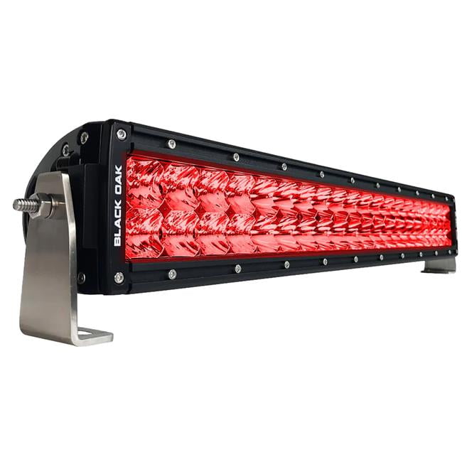 Black Oak LED 20CR-D3OS 20 in. Curved Double Row Combo Red Predator ...
