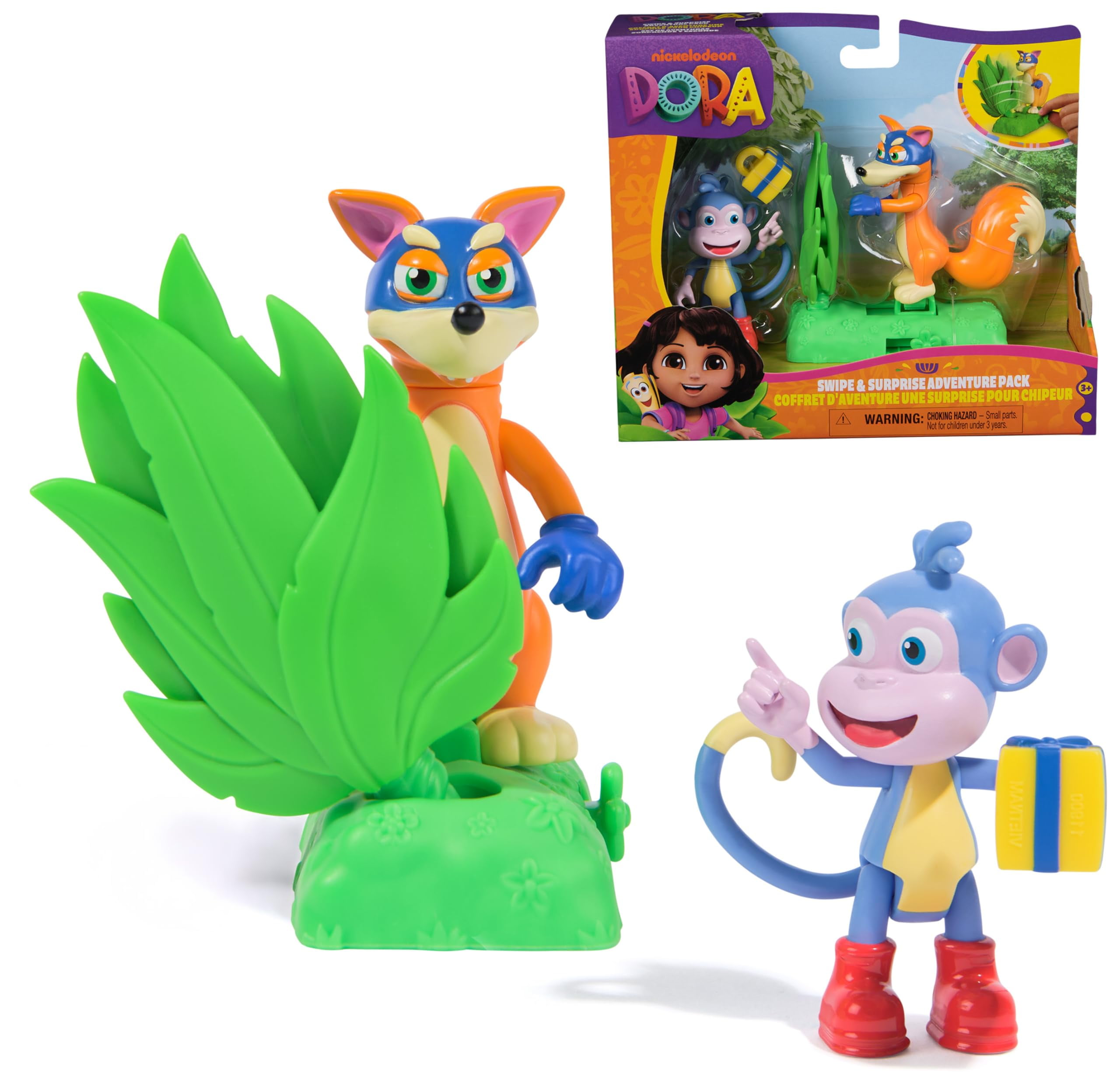 Paquete Toy Adventure Dora Swipe & Surprise con botas y Swiper | Bodega ...