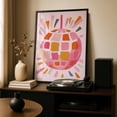 Affixzi Disco Ball Print - Funky Kitchen Wall Art - pink prints ...