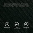 Black Corduroy Round Pouf Ottoman, Foot Rest, Foam Chunk Filling ...