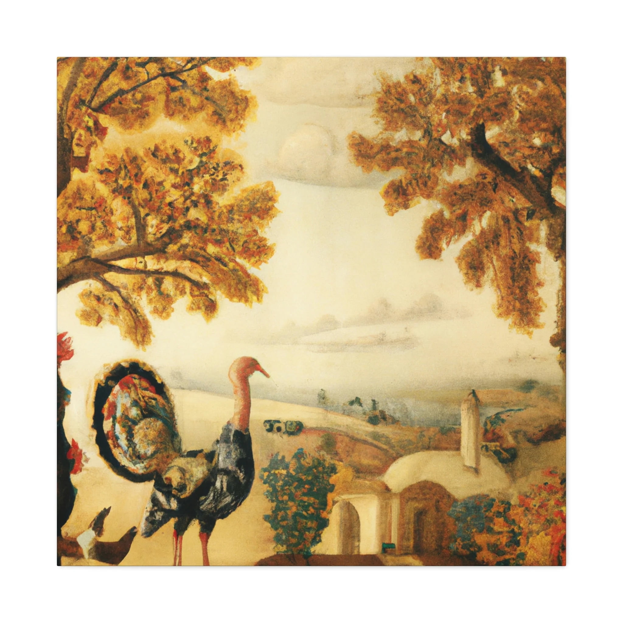 Turkey in Regal Poses - Canvas - Walmart.com