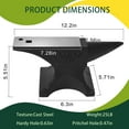 Easmvetaln 25Lbs Cast Steel Anvil with Hardy Hole & Pritchel Hole ...