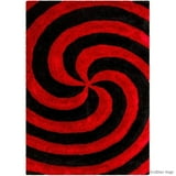 Allstar Rugs Allstar Modern 3D Swirl Design Rug Sky Blue 7' 5"x10' 5" 8 ...