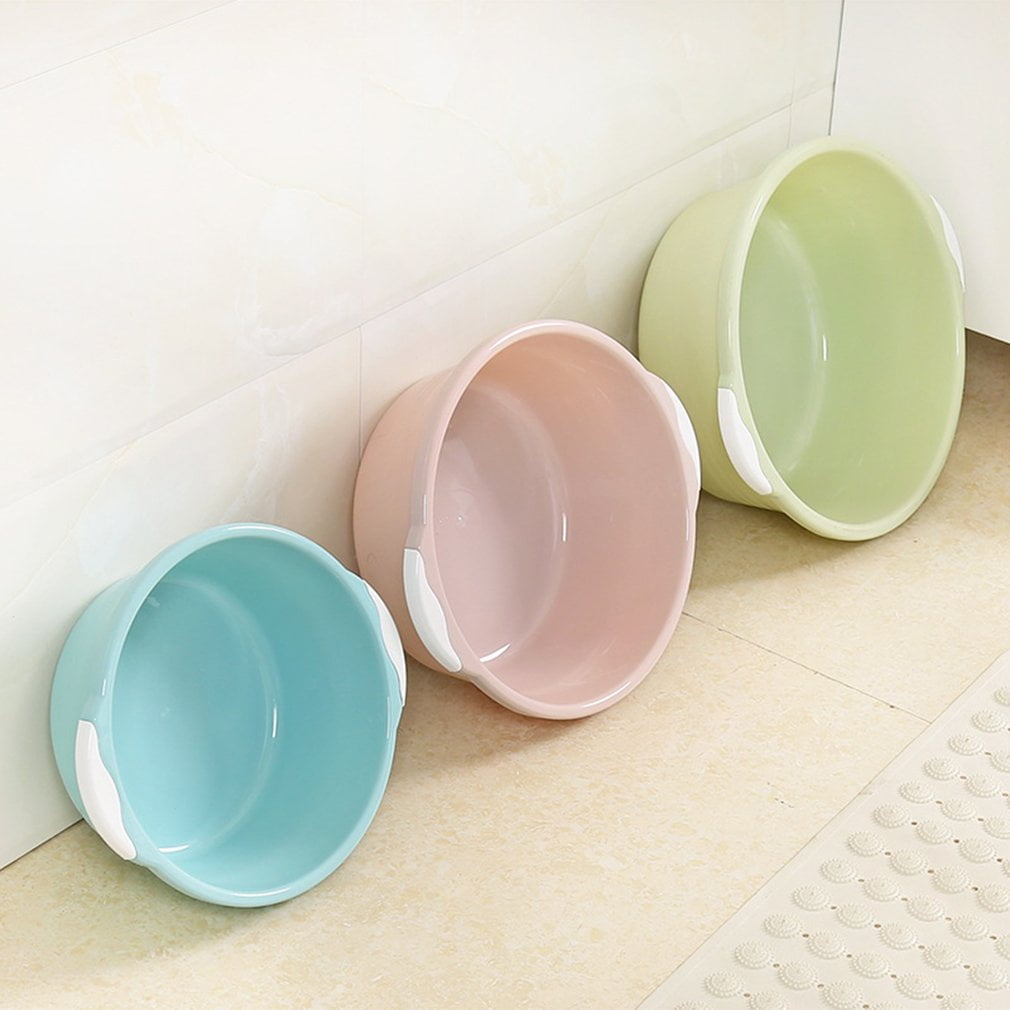 Household washbasin plastic basin small thick round dish sink wash ...