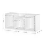 Way Basics Stacking 3 Cubby Bookcase Storage Unit, White - Walmart.com