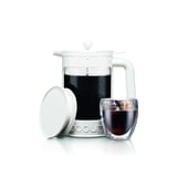 Bodum BEAN Iced Coffee Maker, Cold Brew Coffee Maker, 1.5 L, 51oz, White - Walmart.com