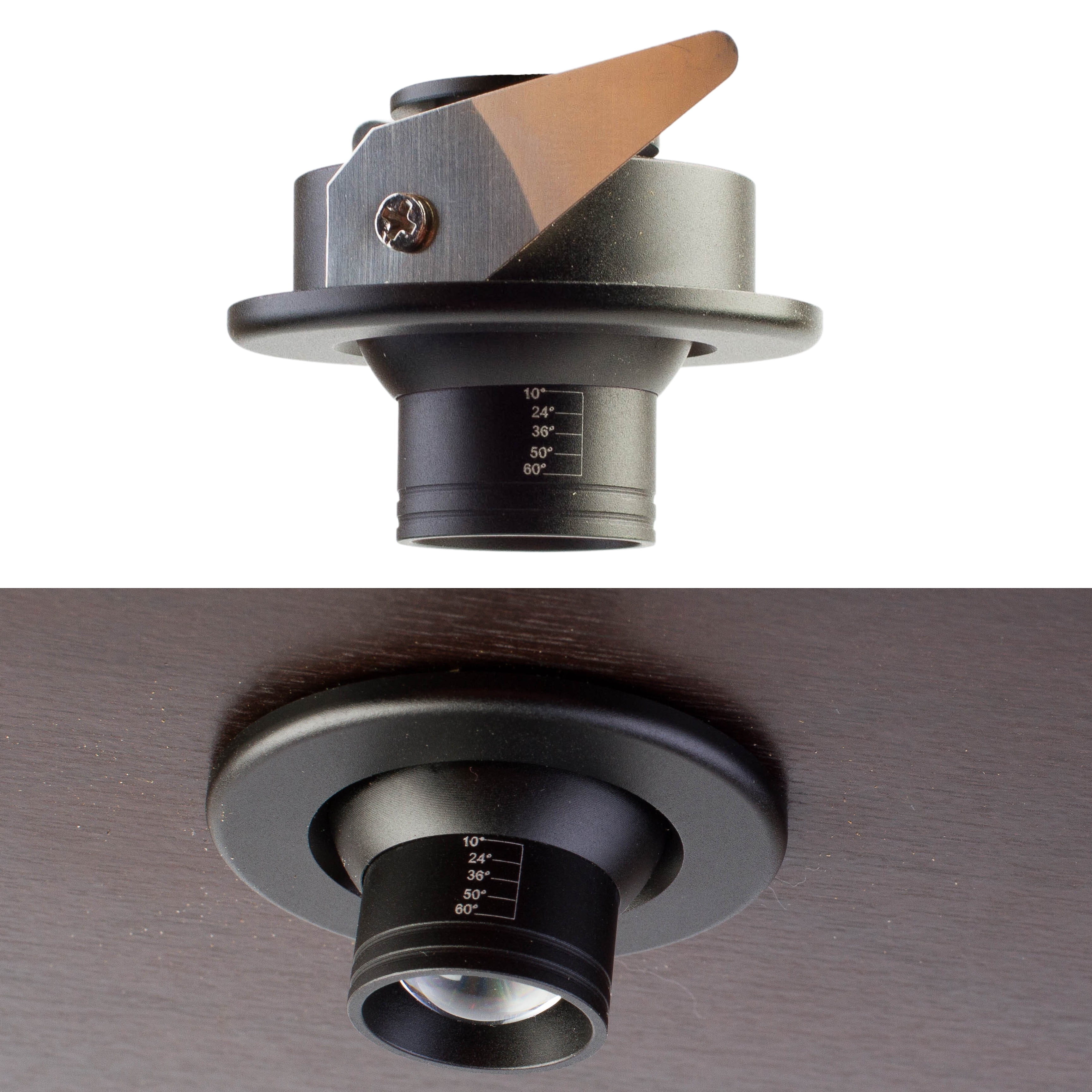 Showcase LED Mini Spot Light, 2-Pack, Recessed, Adjustable Beam, Indoor ...