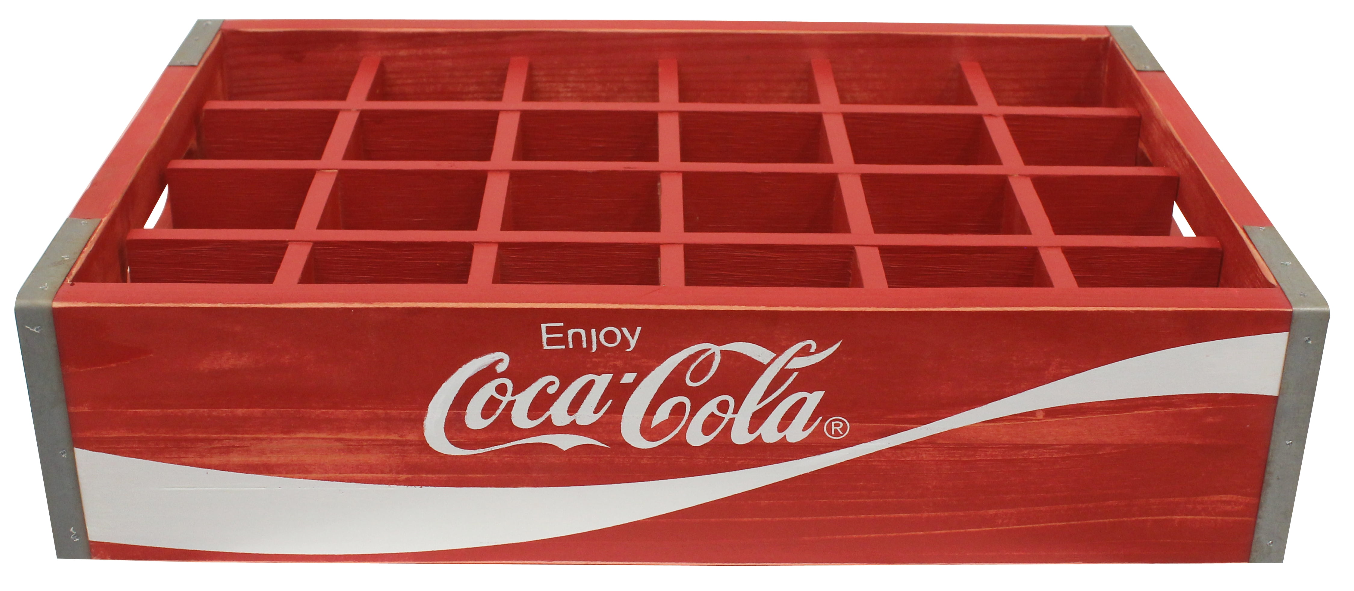 Leigh Country Wooden Red Coca-Cola Crate With Cubby - Walmart.com