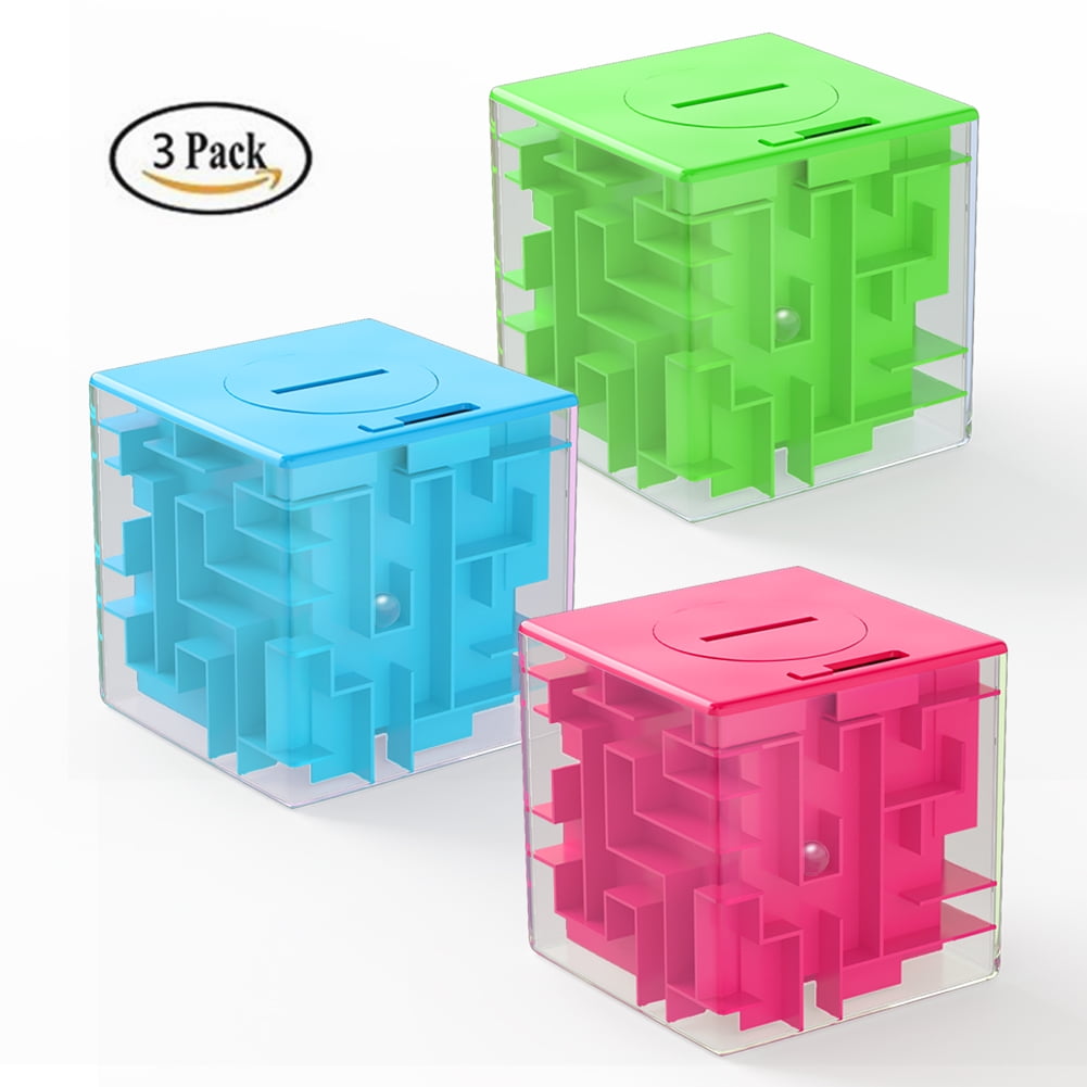 Maze Puzzle Money Box, Maze Puzzle Box, Money Box Puzzle for Kids ...