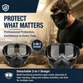 A Full-face Goggle, Detachable Anti Fog Protective Mask, Windproof Eye ...