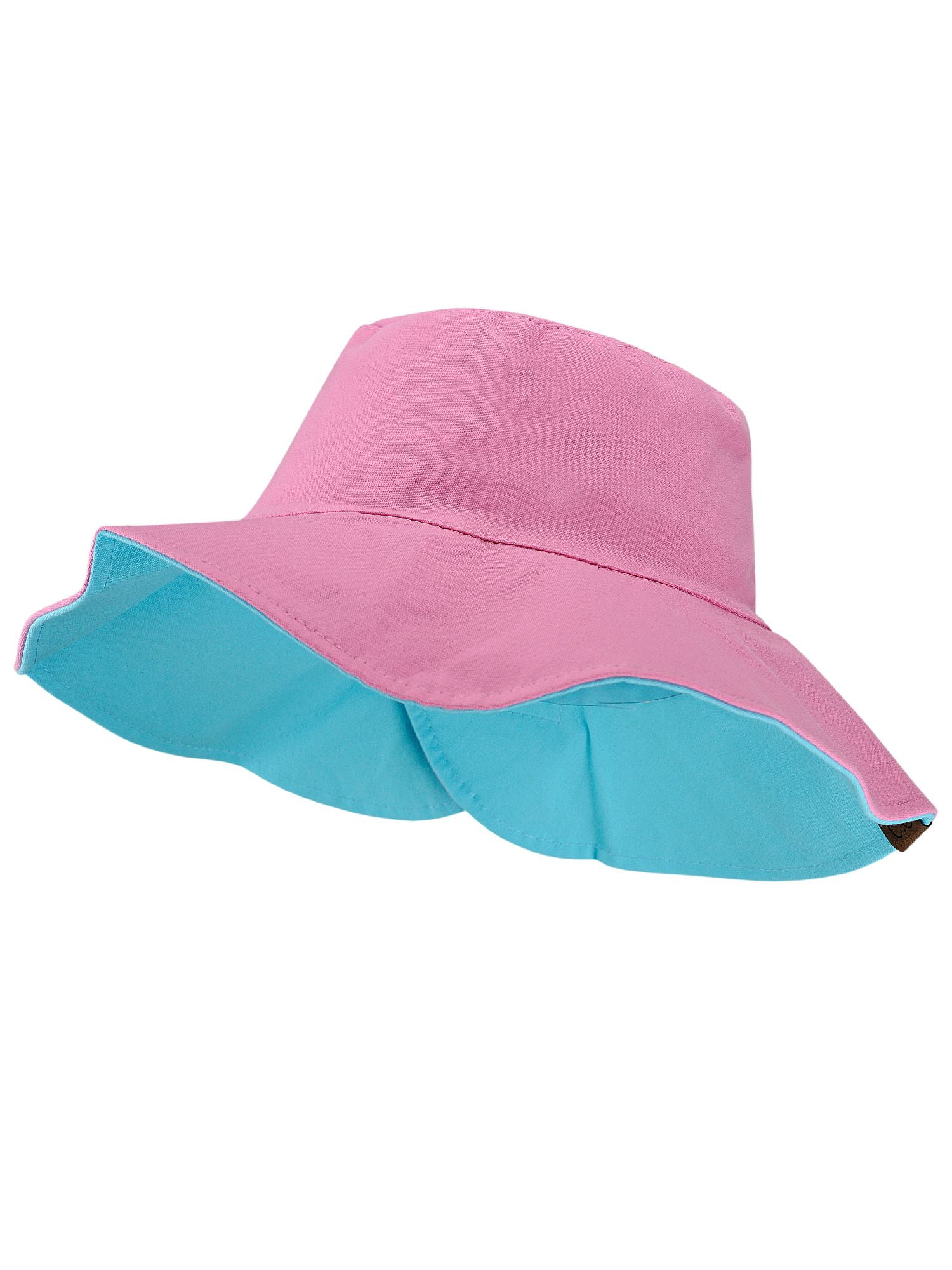 C.C Women's 100% Cotton Crushable Bucket Ponytail Messy Bun Sun Hat ...