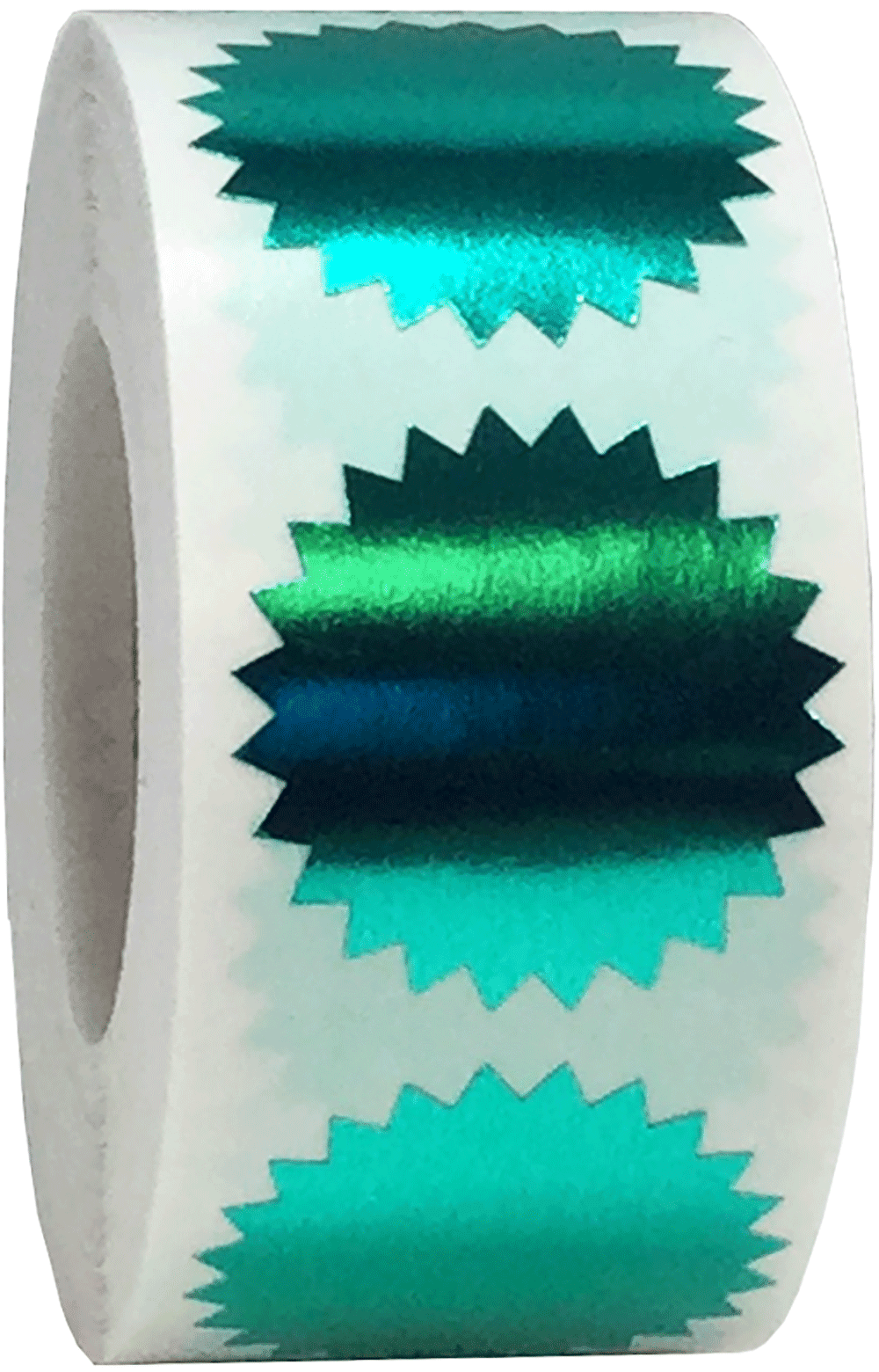 Envelope Package Seals Serrated Edge Color Coding Labels Metallic Green ...