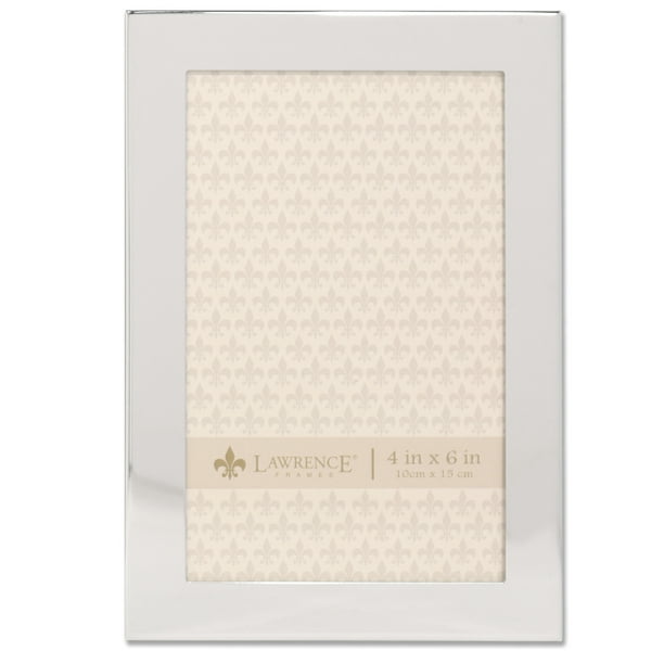 Lawrence Frames 4x6 Flat Silver Metal Picture Frame - Walmart.com