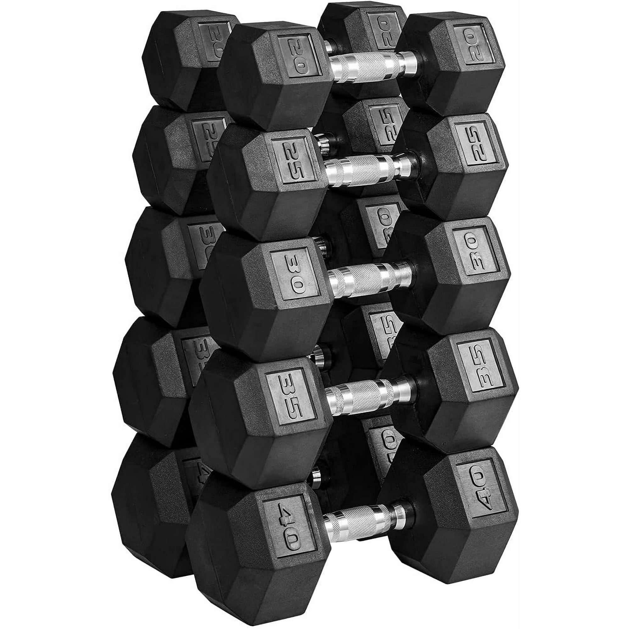 Click here for Magma Premium Rubber Hex Dumbbell Sets 300 Lb Set prices