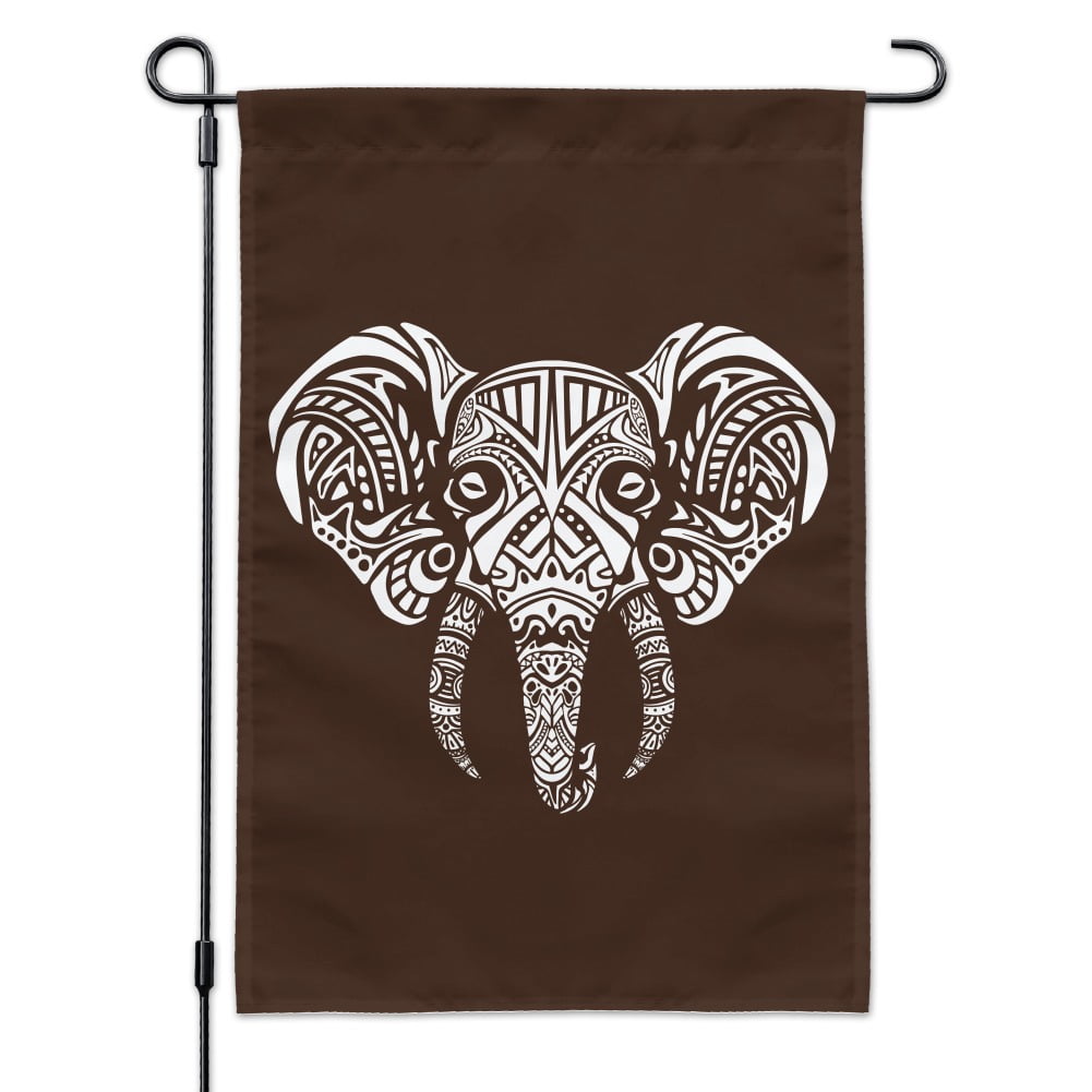 White African Elephant Tribal Garden Yard Flag - Walmart.com