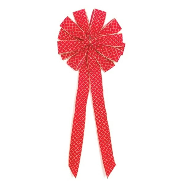 Red Velvet Outdoor Christmas Bows By Independence Bunting 12 Loop 13