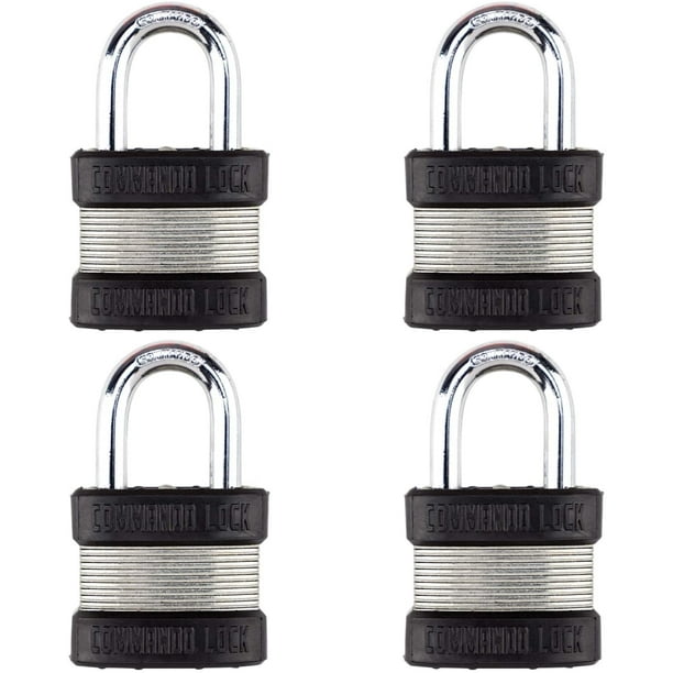 Commando Lock Heavy Duty Steel Padlock | 2 Bumper High Security ...