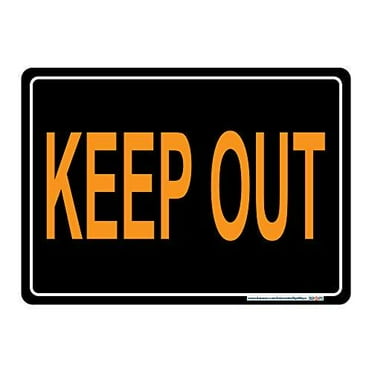 Warning Keep Out Sign - Walmart.com