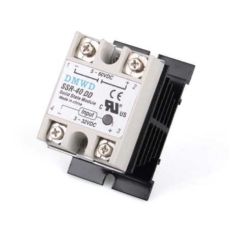 SSR-40DD Solid State Relay DC to DC (Input 3-32V DC Output 5-60V DC ...