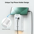 JUNCHI-Wall Outlet Extender with Night Light, Surge Protector Power ...