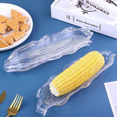 3 Pack Corn Trays Plastic Corn Dishes Service Tray Transparent Cob ...