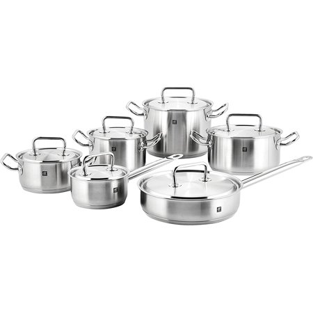 HK Twin Classic 12 Piece 18/10 Stainless Steel Cookware Set - All ...