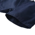 Boys Solid Color Lapel Polo Shirt & Casual Shorts Set for 0-10Y, Kids ...