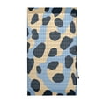 Blue Yellow Background Pattern Door Curtain Sheer Privacy Light ...