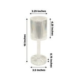 Efavormart 10" LED Acrylic Crystal Cylinder Lamp, Color Changing ...