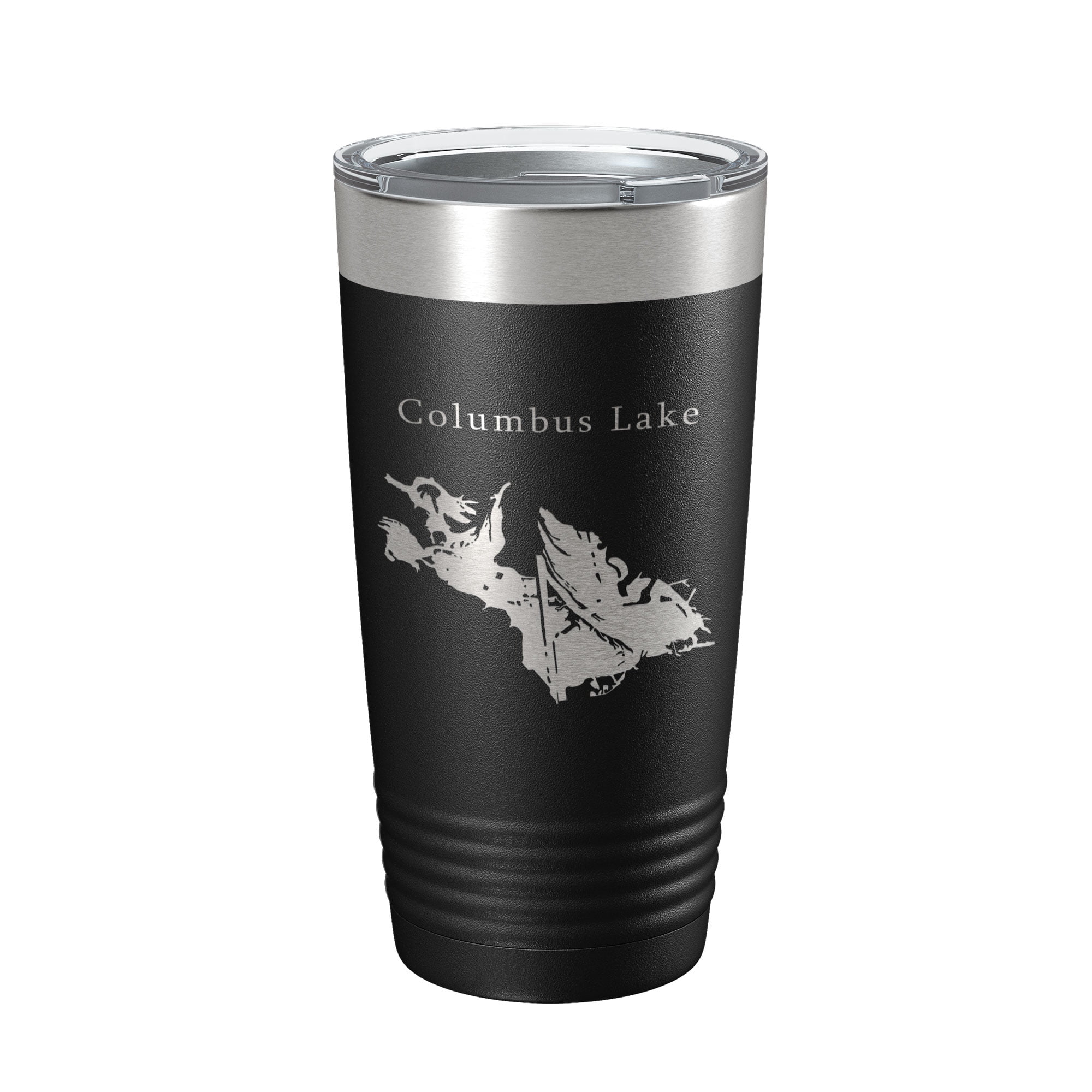 Columbus Lake Map Tumbler Travel Mug Insulated Laser Engraved Coffee ...