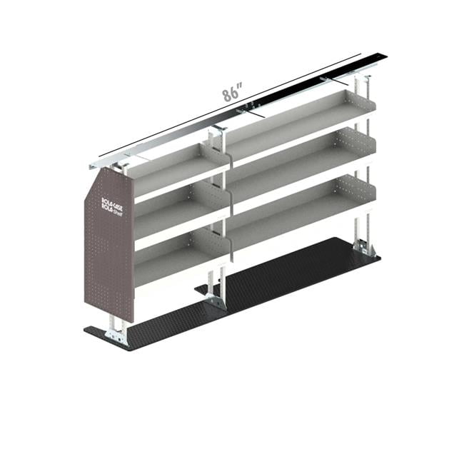 Rolacase EFRHD12015 12-Series Low Shelving Unit with Extension Frame ...