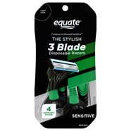 Equate 4-Blade Disposable Razors for Women, 3 Count - Walmart.com