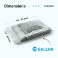 12 pack with zip top large plastic bags, 20 gallon size 24 - Walmart.com