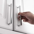 20-Pack Solid Square Bar Cabinet Handle - Chrome Furniture Pull, 6.3 ...