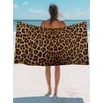 Beach Towel- Wild Abstract Leopard Skin Microfiber Absorbent Quick Dry ...
