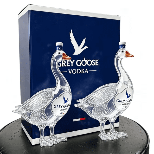 3D Grey Goose Whisky Bottle 30th Anniversary 1996-2026, Unique Sculpted ...