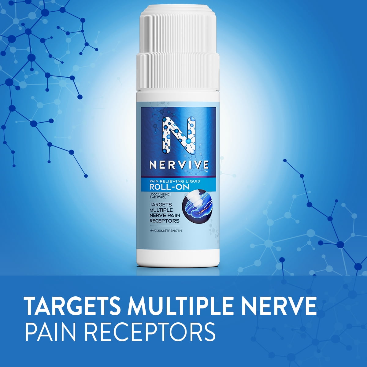 Buy Nervive Nerve Care, Pain Relieving Roll On Liquid, Max Strength No ...