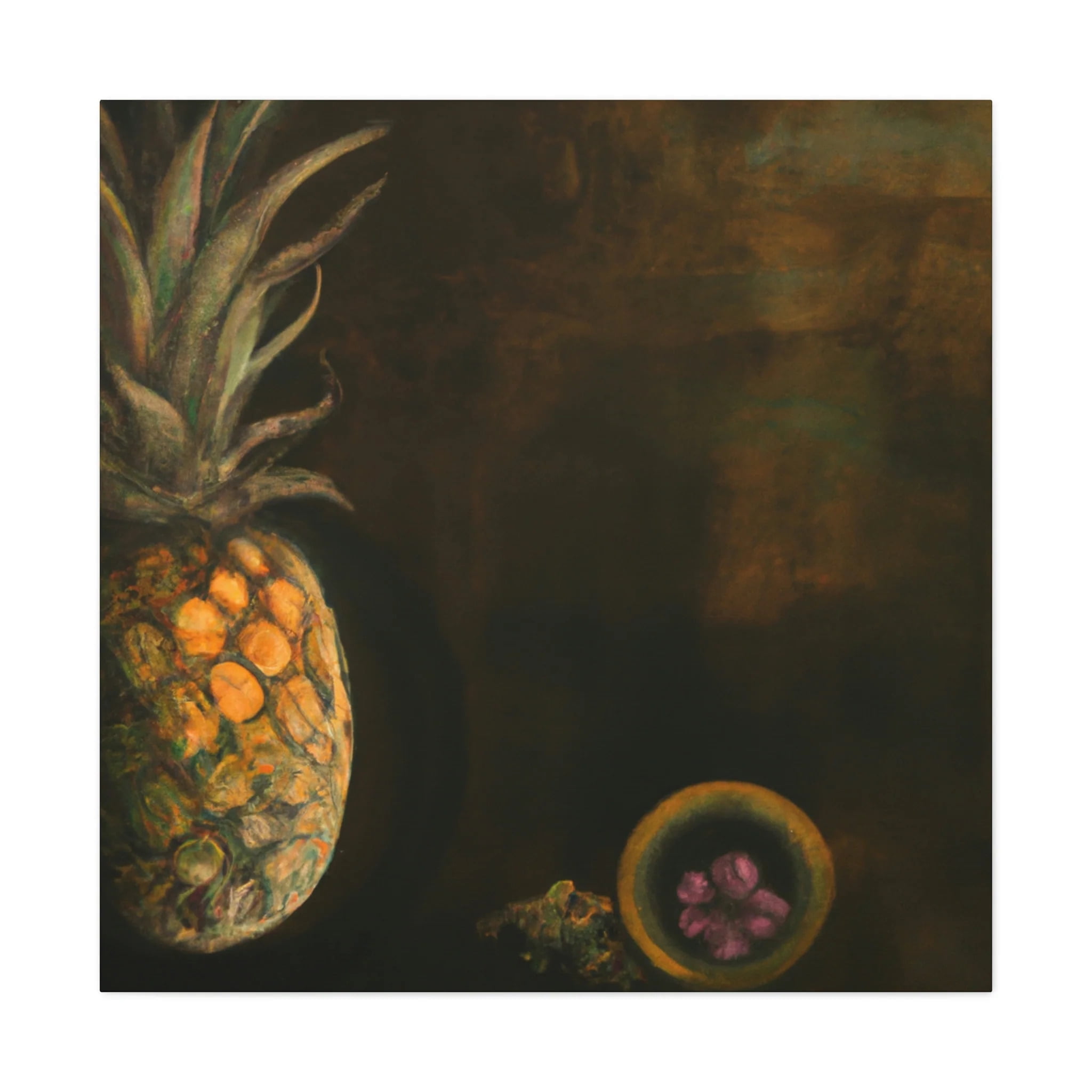 Pineapple in Baroque - Canvas - Walmart.com