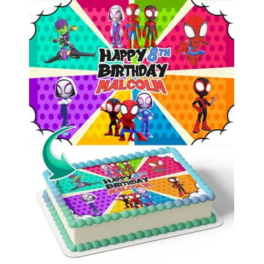 Spidey and His Amazing Friends BB Edible Cake Image Topper Birthday ...