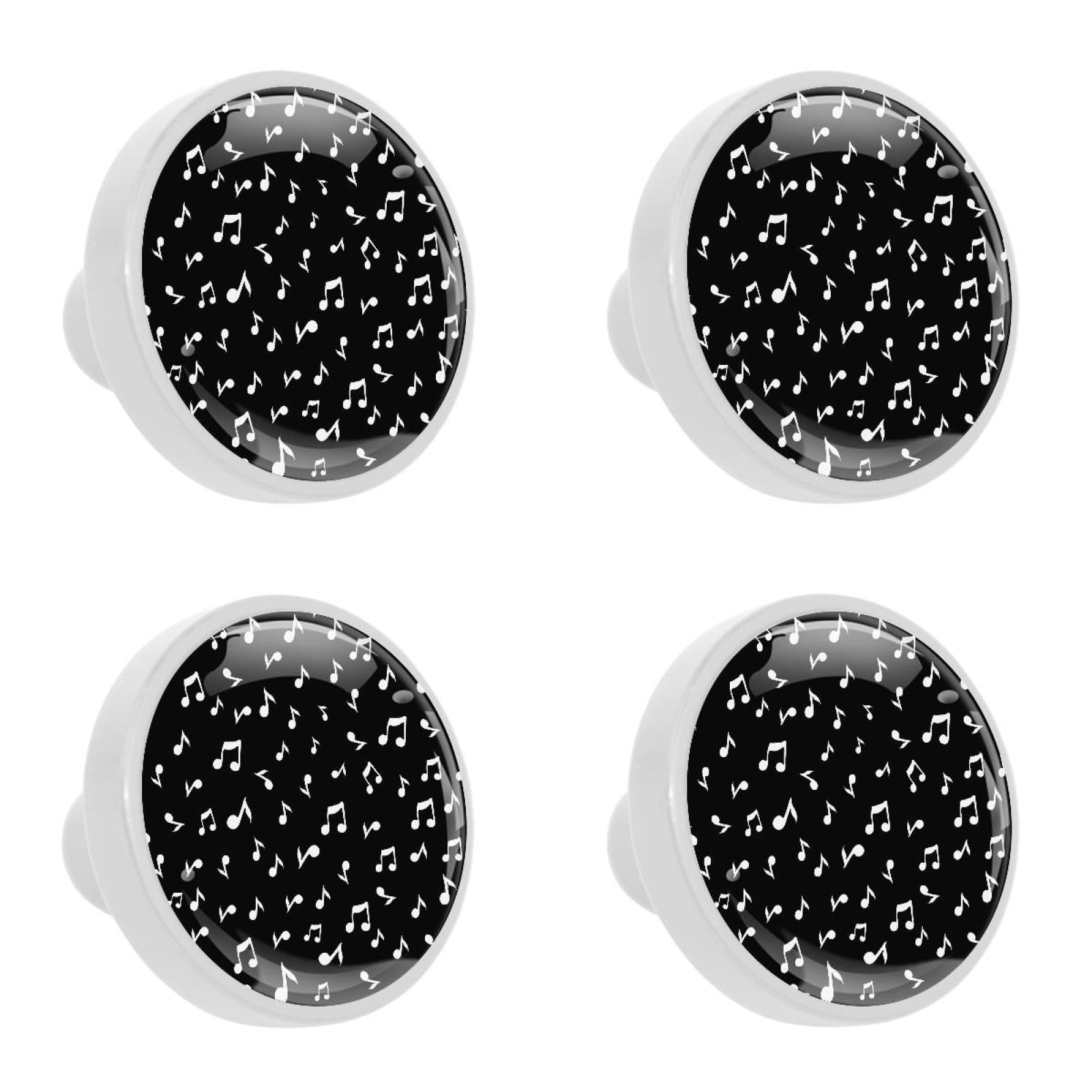 4 Pcs Music Notes Knobs for Kitchen Cabinet Cupboard Dresser Bookcase ...