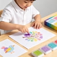 Colorful Waterproof Finger Paint Stamps Set Ideal For Childrens Art And ...