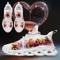 Coolcustomize Women's Breathable Floral "LOVE" Running Shoes ...