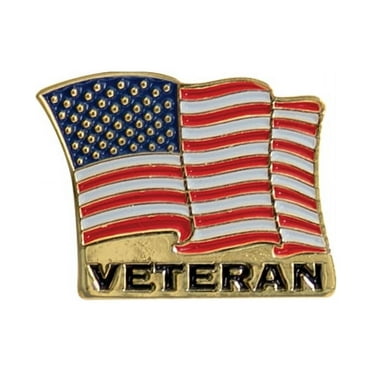 PinMart Proud to be a Veteran Lapel Pin-Proud Patriotic USA Flag Enamel Pin - Walmart.com