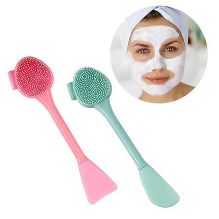 2 Pcs Face Scrubber Silicone Nose Cleaning Cream Double Head Facial ...