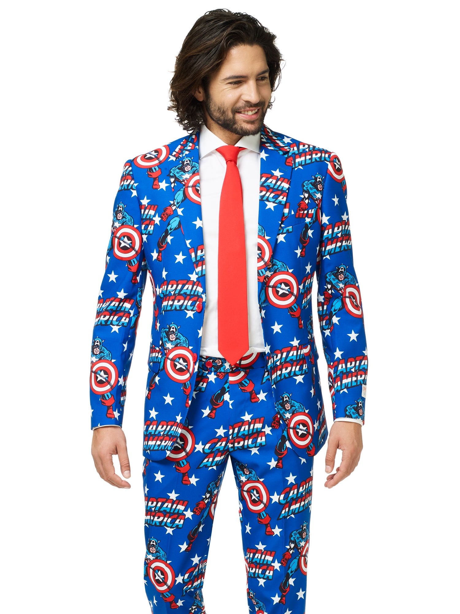 OppoSuits Men's Captain America Licensed Suit - Walmart.com