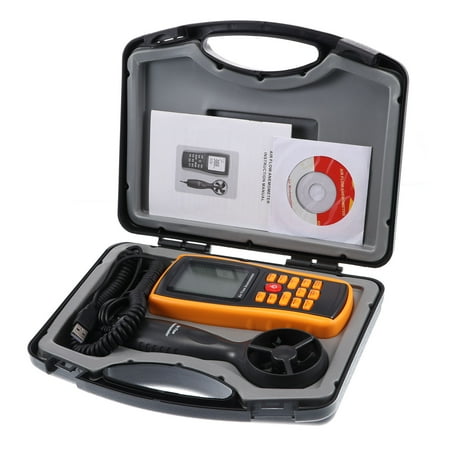 Multifunctional Anemometer Digital LCD Backlight Display Wind Speed ...