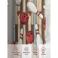 Cartoon Bowling Sheer Curtains for Living Room Bedroom Modern Funny ...