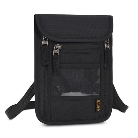 TESNN Travel Neck Pouch Secure RFID Blocking Passport Bag for Women Men ...