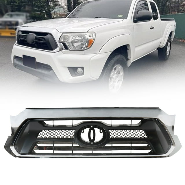 waltyotur Fit For 2012 2013 2014 2015 Toyota Tacoma Front Bumper Grille ...
